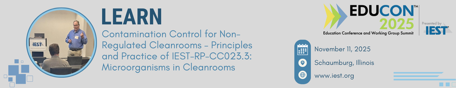 IEST-RP-CC023: Microorganisms in Cleanrooms